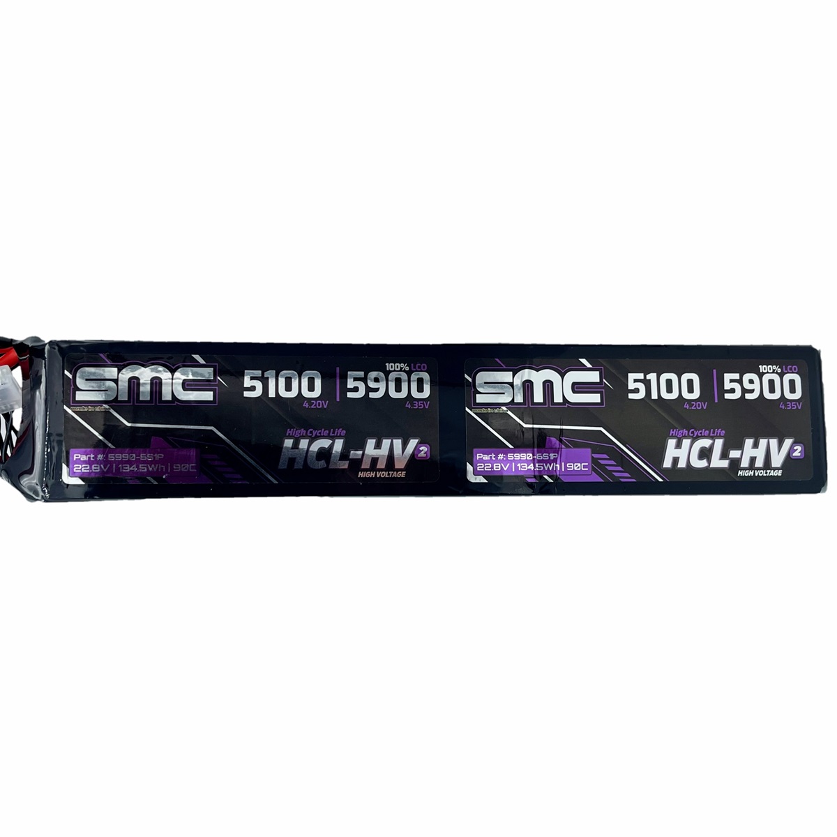 HCL-HV2 Flight 45.6V/12S-5900mAh-90C Stick pack for Helicopters